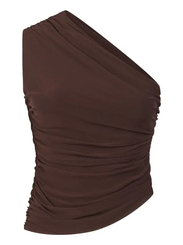 CELESTINE & MAE Aura Top In Chocolate Fondant - Brown