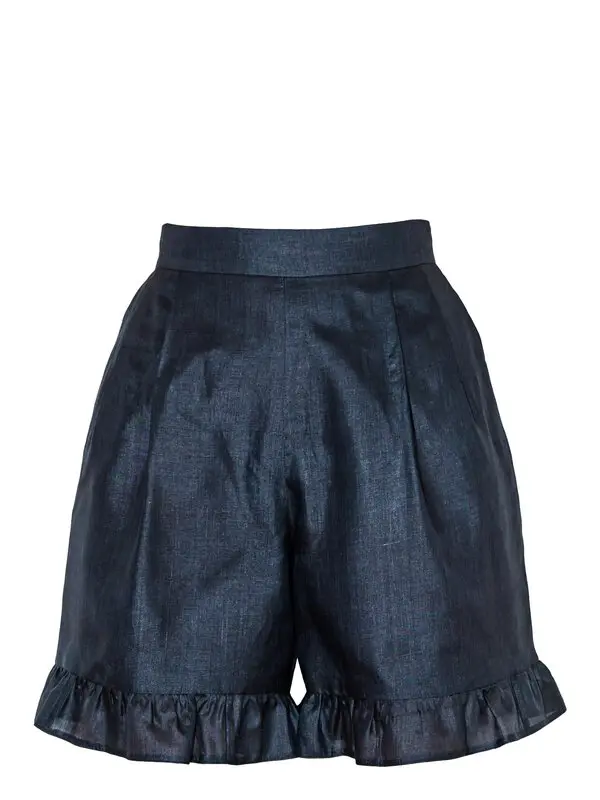 KAROLINA OZOLINSIUTE Jessie Silk Mini Shorts - Black