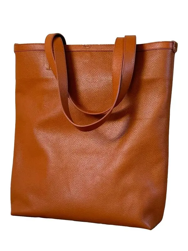 GODI. Orange / Brown The Ivy Handmade Everyday Tote Bag Rust - Orange/brown