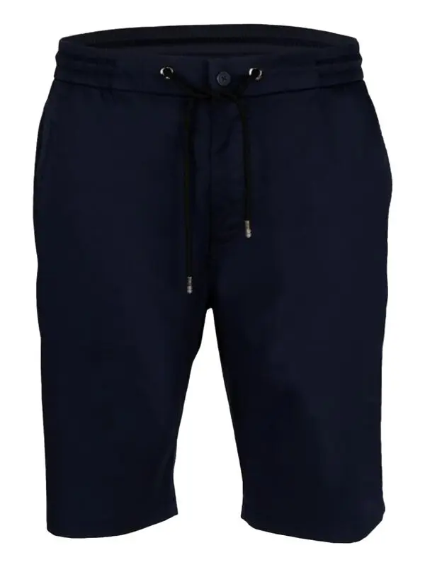 DAVID WEJ Plain Drawstring Shorts – Navy - Blue