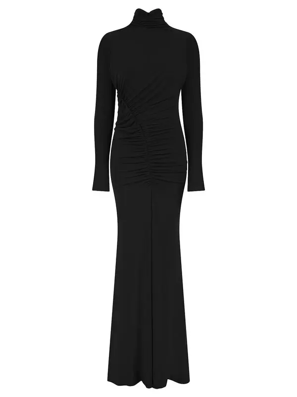 CELESTINE & MAE Silene Maxi Dress In Navsoul - Black
