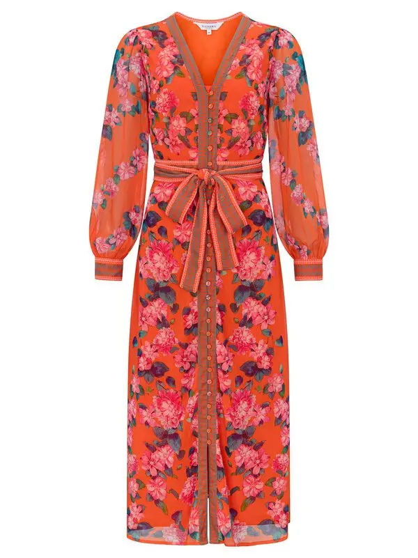 RAISHMA Athena Dress - Orange