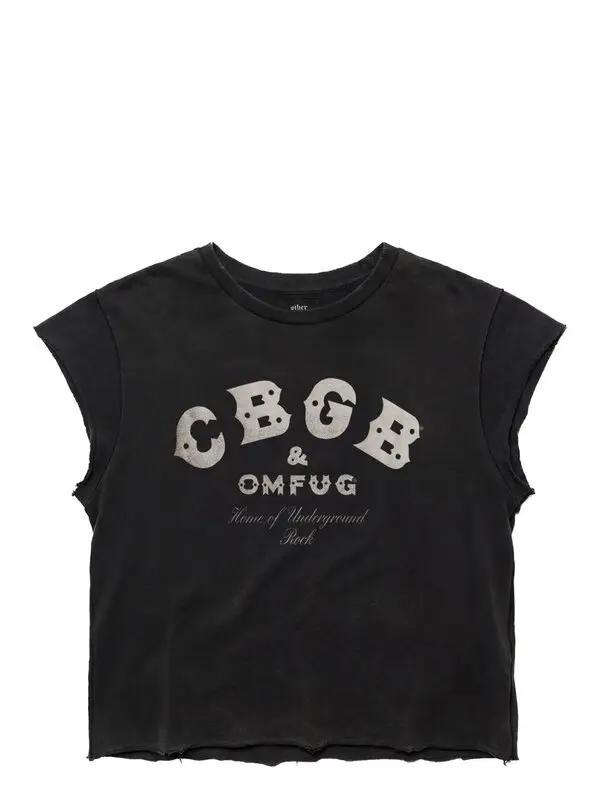 OTHER UK Cbgb Raw Edge T-shirt - Black