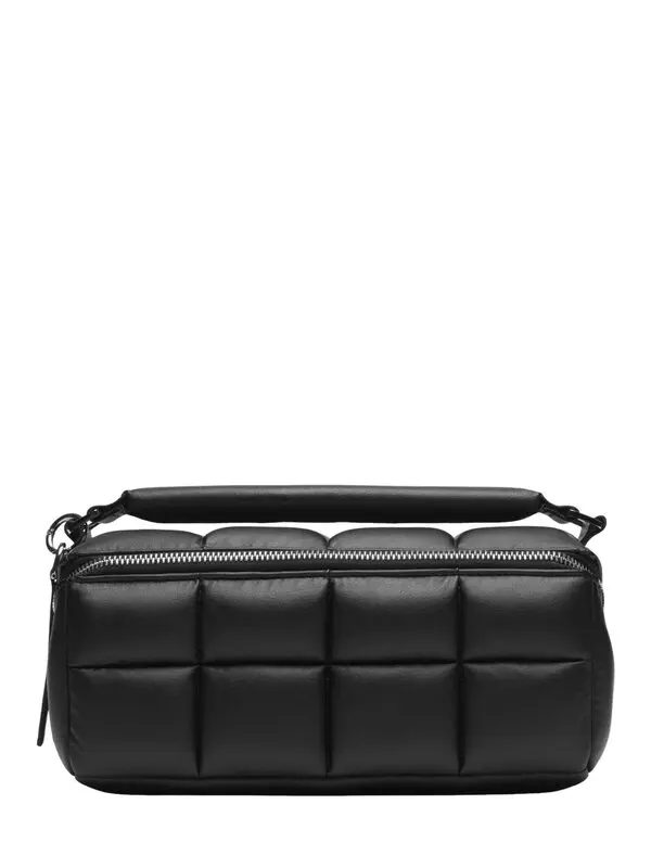 ESTETIKA Homee Medium Quilted Vegan Leather Makeup Bag - Black