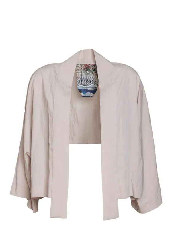 ARTISTA Neutrals Charm Cropped Kimono - Beige