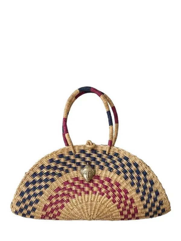 SOKONA Akua Mosaic Handwoven Bag - Blue