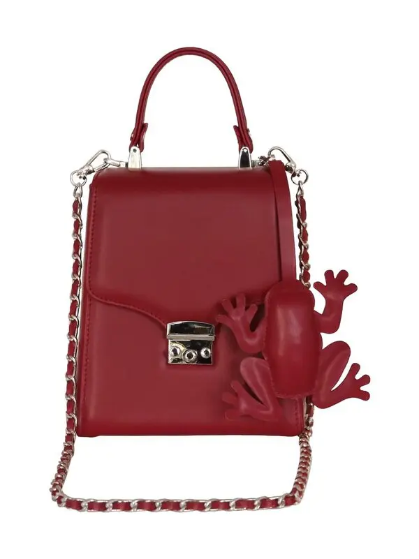 F3ROG BY RANA Burgundy Crossbody Box Bag - Red