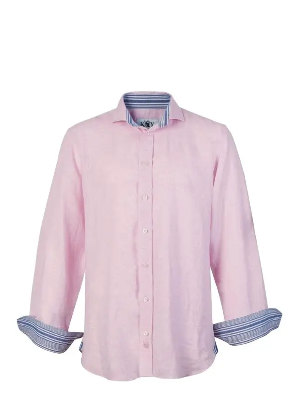 KOY CLOTHING Flamingo Linen Shirt - Pink