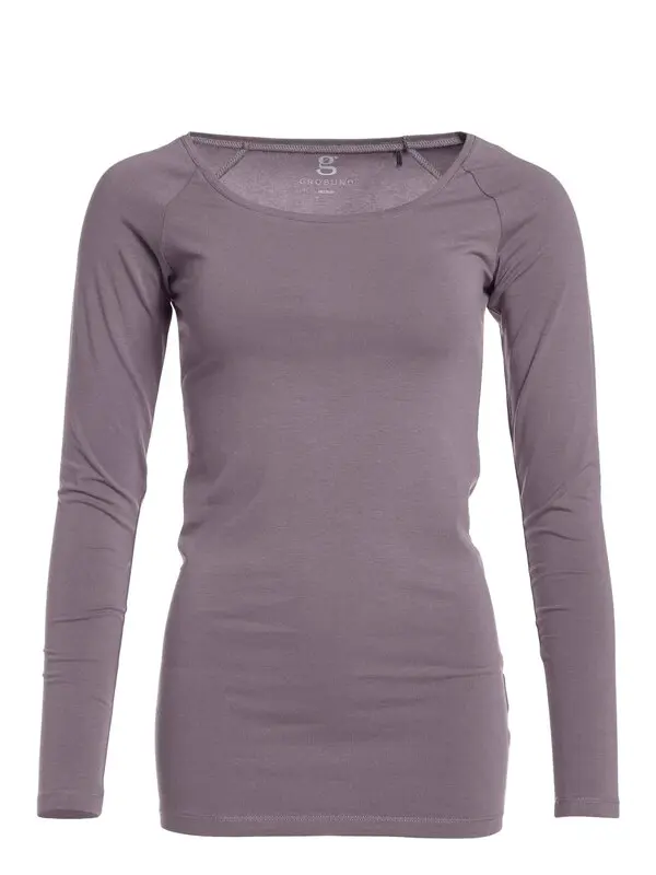 GROBUND Estrid Blouse The Cotton One In Warm - Grey