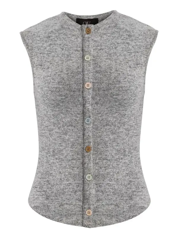 OW Rue Sleeveless Knit Vest - Grey