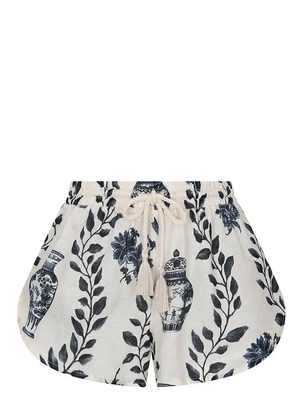 AGUACLARA Dynastie Linen Short - Blue