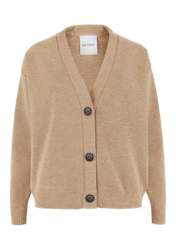 SALANIDA Neutrals Bene Merino Cardigan - Beige