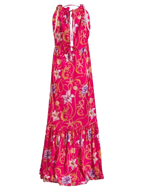 LUNA B Long Euros Dress – Fuchsia - Pink