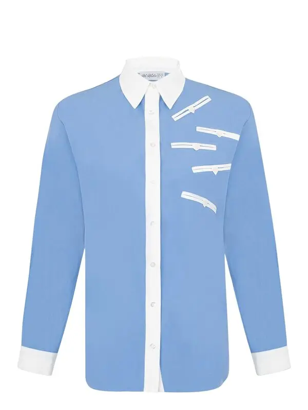 MA MULIER Filet Shirt - Blue