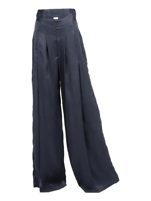 CEVA CU DICHIS High Waist Trousers Vegan Silk - Black