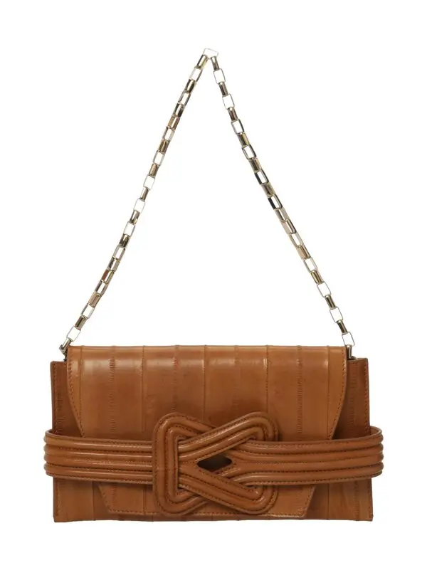 GRÁINNE MAHER Anu Mini Eel Clutch Sandstorm - Brown