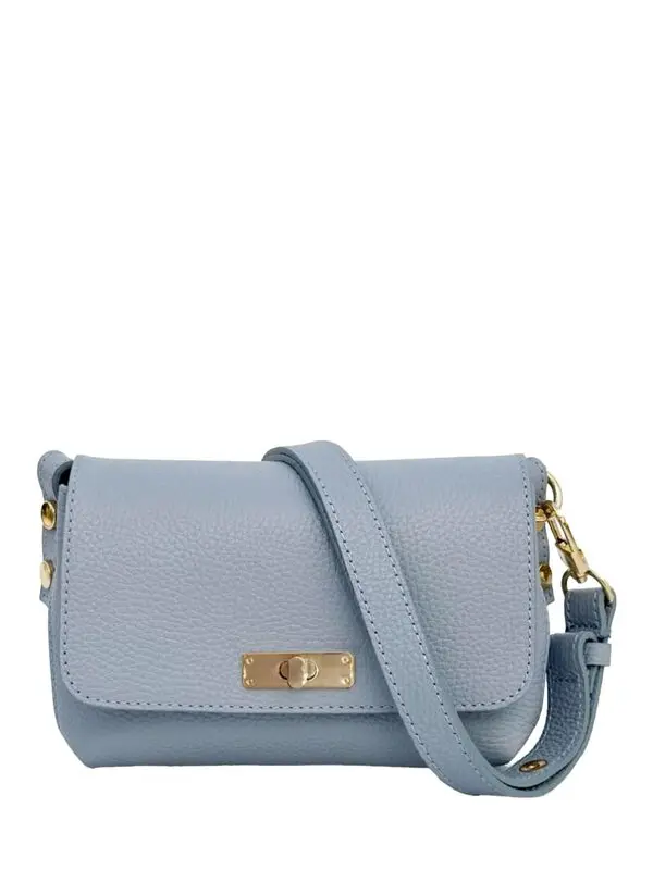 APATCHY LONDON The Maisie Mini Sky Leather Bag - Blue