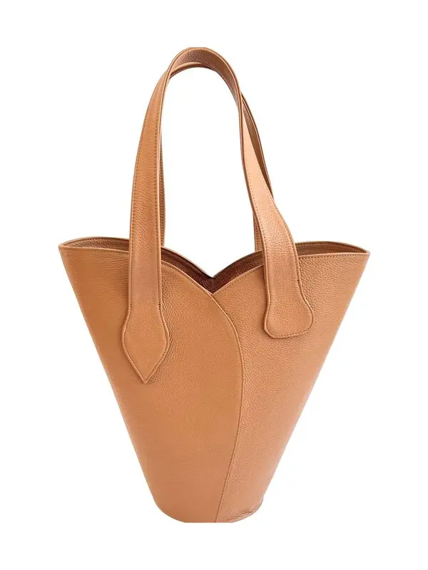 TARA STUDIO Neutrals Camel Oh Lala Tote Leather Bag - Brown