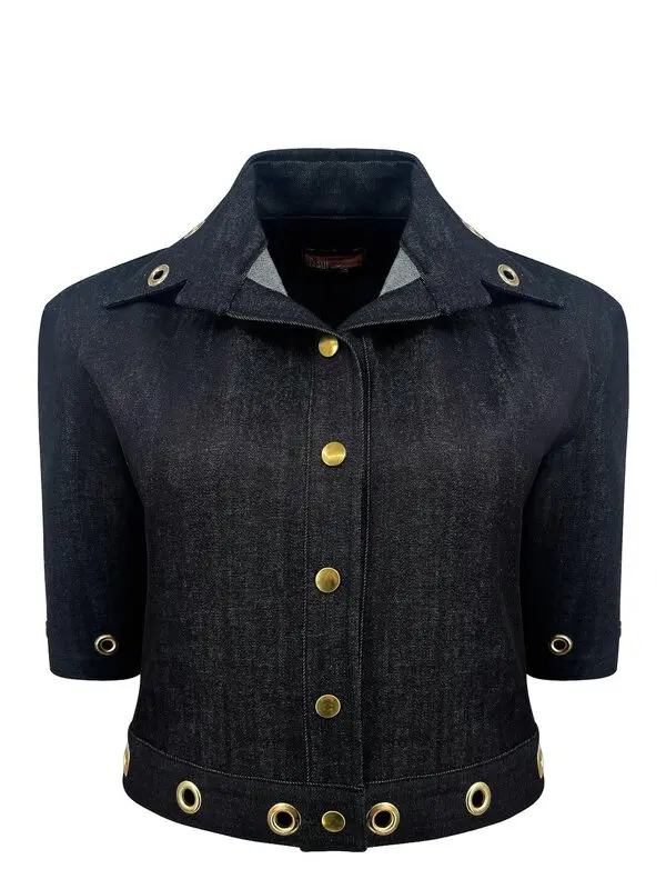 MAUI X LOLITA Chance Denim Button-up Shirt - Grey