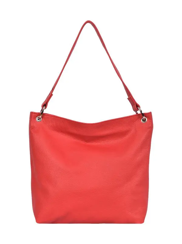 OWEN BARRY Leather Shoulder Bag Chilli Hesta - Red