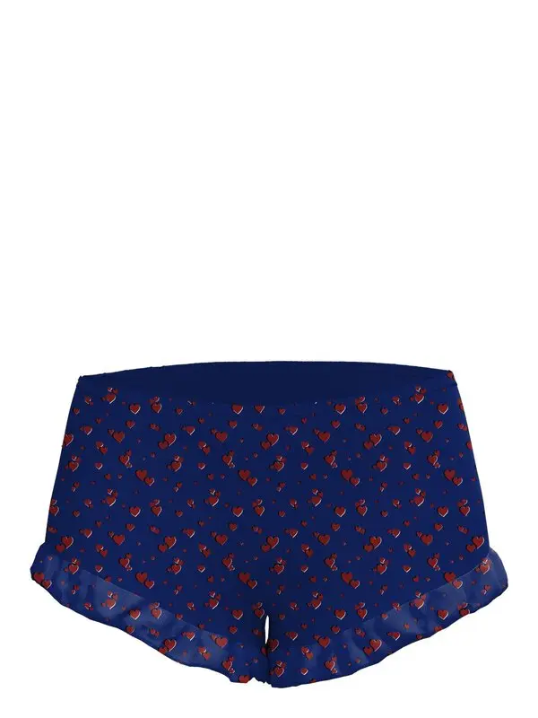 BLACKBOUGH SWIM Bloomer Shorts / Heartache Pointelle - Blue