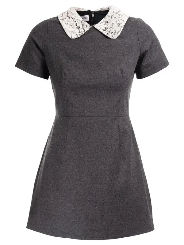 SOFIA TSERETELI Short Wool Dress - Grey