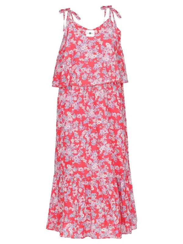 EM & SHI Colour Me Love Tie Up Dress - Red