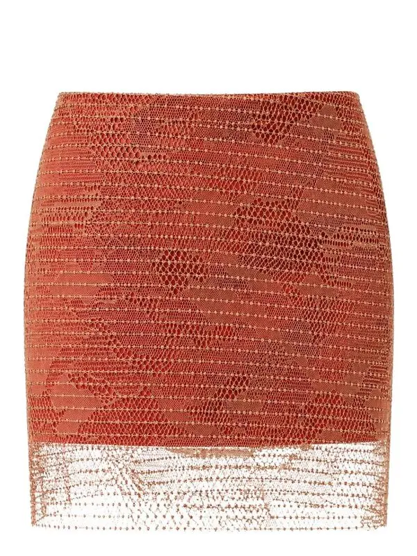 SAN MALÓ Katie Mini Skirt - Red