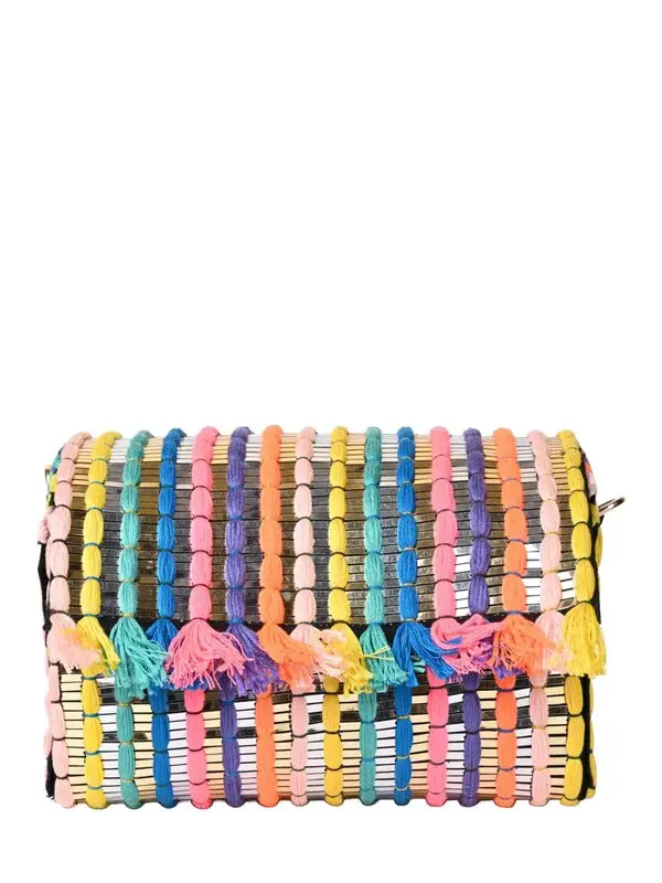 SIMITRI Summer Dori Soft Clutch - Black/gray
