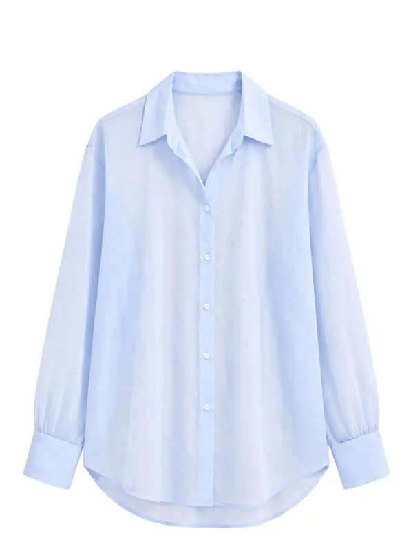 YORSTRULY Lounge Shirt Sky - Blue
