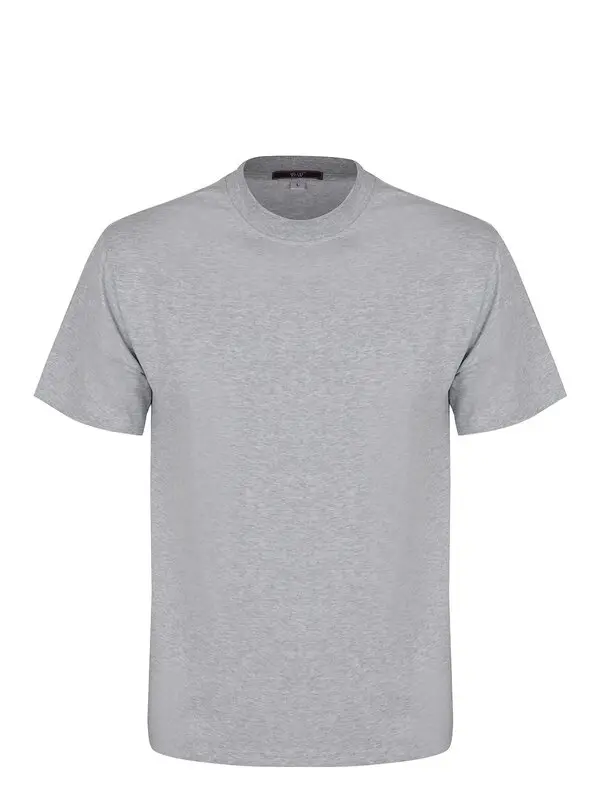 DAVID WEJ Marco Cotton Crew Neck - Grey