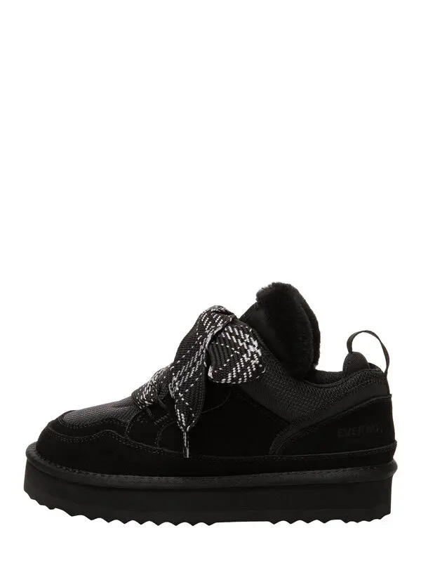EVERAU AUSTRALIA Papuan Lace Up Sneaker Boots - Black