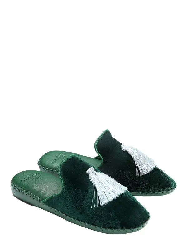 Not Just Pajama Classic Handmade Slippers - Green