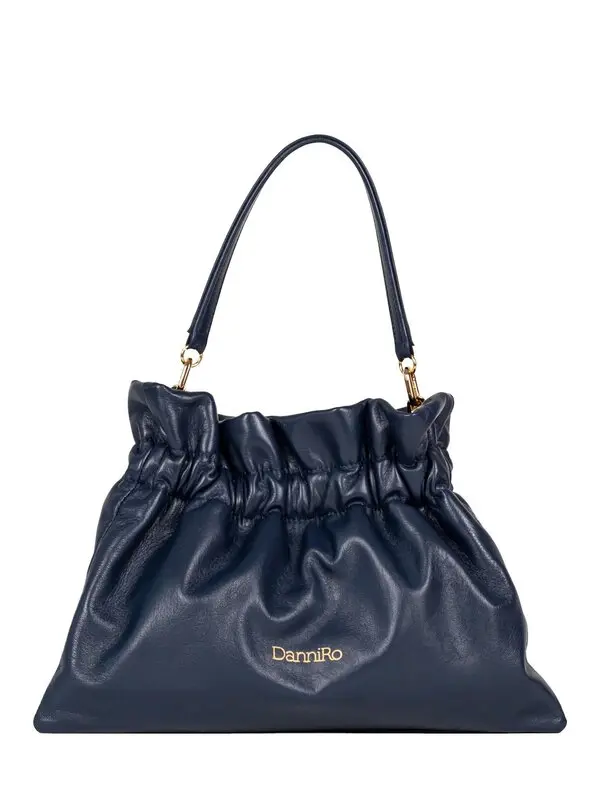 DANNI RO Manhattan Bag Navy Leather - Blue
