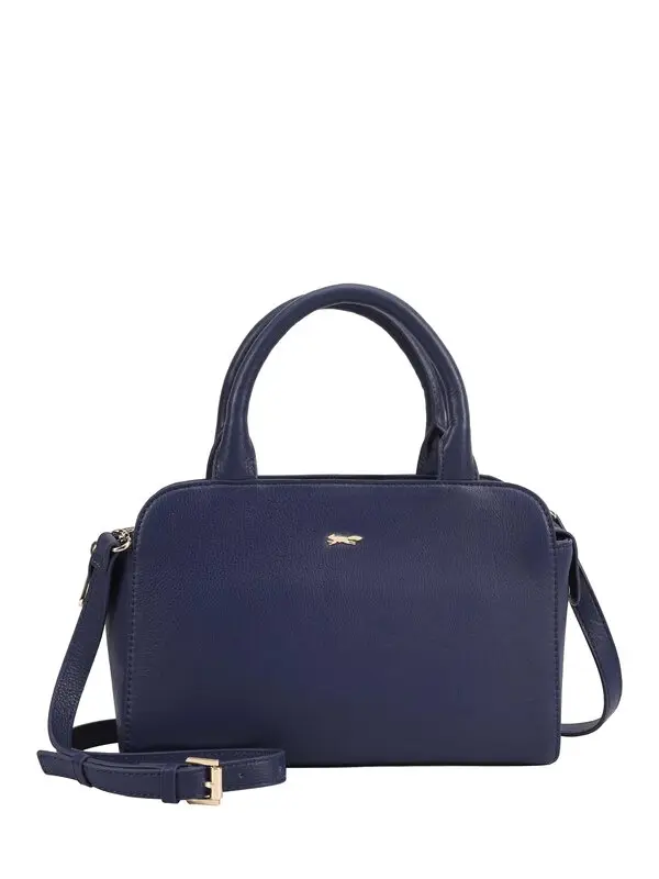 PAUL COSTELLOE Giselle Leather Crossbody Bag Iris - Blue