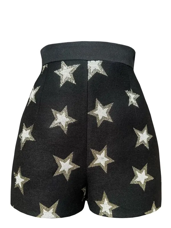GEEGEE COLLECTION Black / Gold Etoile Shorts - Black/gold