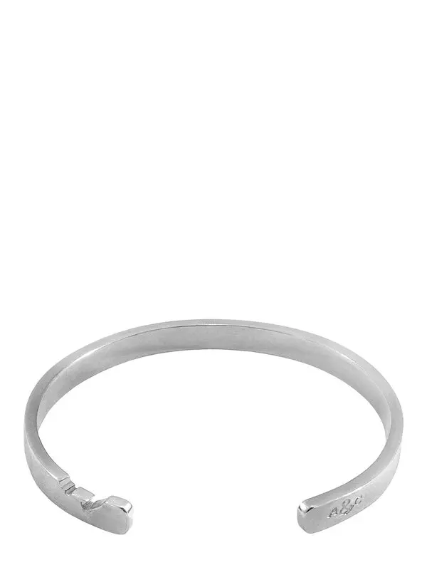 ANCHOR & CREW Axton Anchor Cutout Wayfarer Bangle - Silver