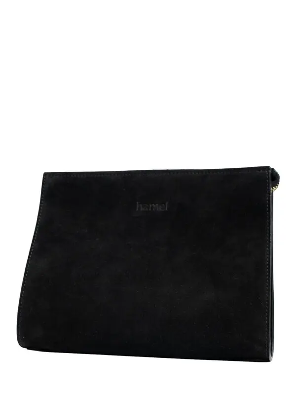 HAMEL ATELIER Mitte Suede Clutch Bag - Black