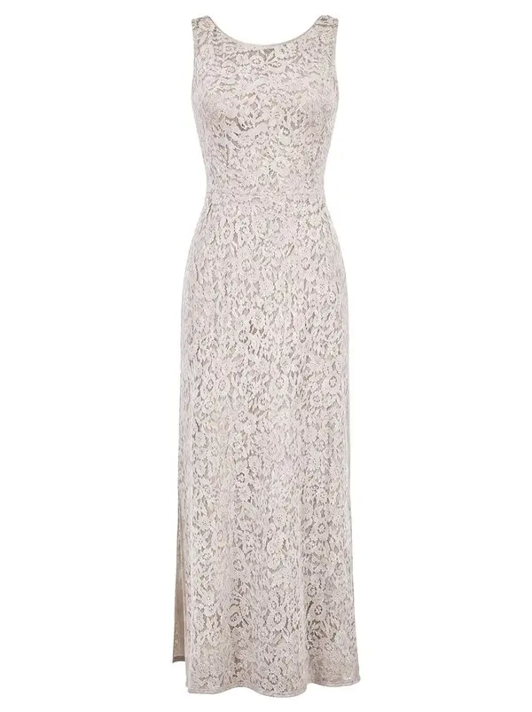 CHIARELLA Opaline Lace Dress Light - Grey