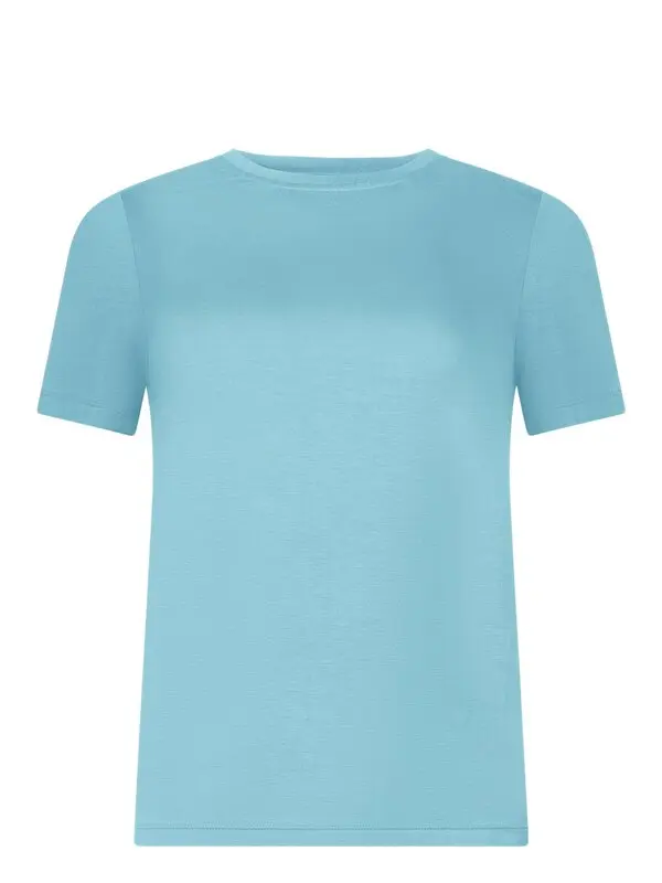 HELENE GALWAS Franca Light Basic T-shirt - Blue