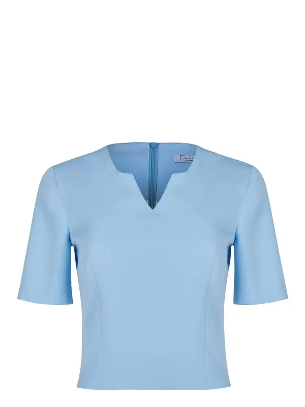 MAAN ISTANBUL Half Sleeve Blouse Flow Of Memory - Blue