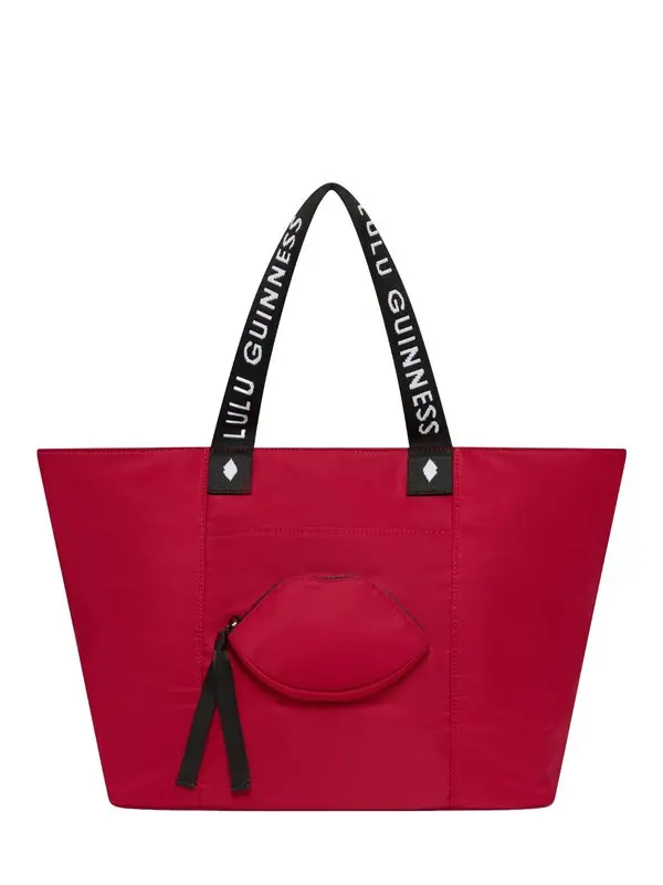 Lulu Guinness Nylon Macy Tote Bag - Red