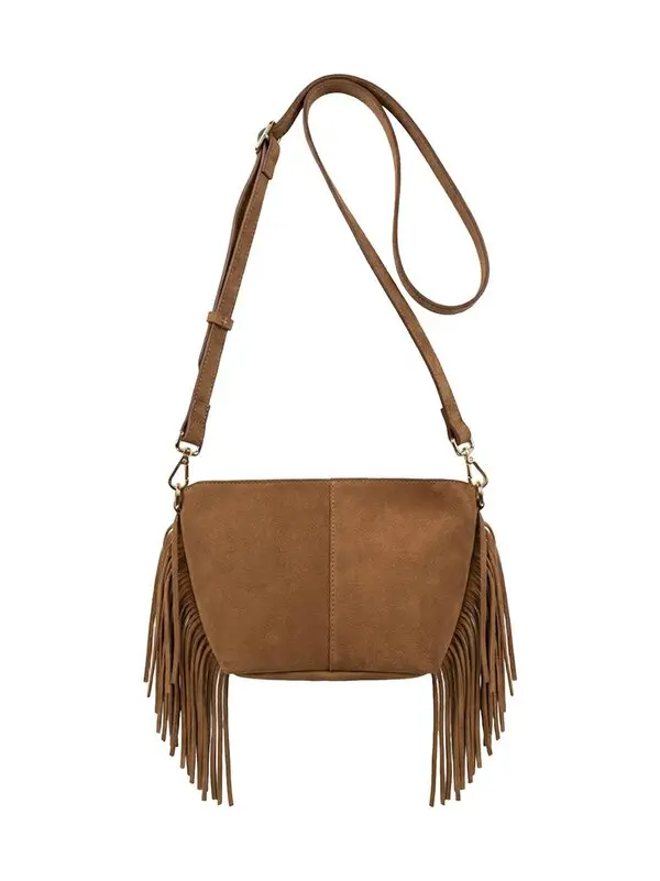 NOOKI DESIGN Neutrals Kingston Tassle Cross Body Bag Camel - Beige