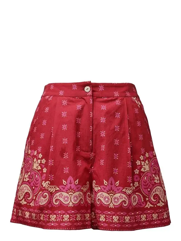 NOOKI DESIGN Idaho Paisley Printed Shorts- Mix - Red
