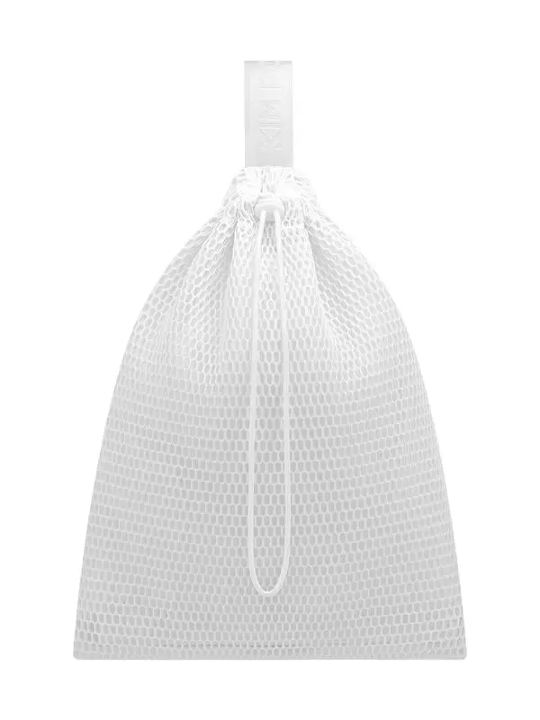 KIM FOLEY Mesh Athletic Beach Crossbody Bag - White