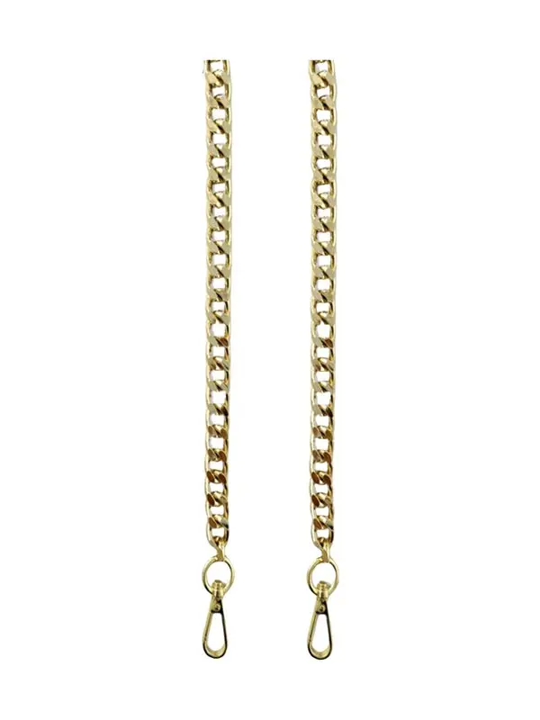 APATCHY LONDON Slim Flat Shoulder Chain Strap - Gold