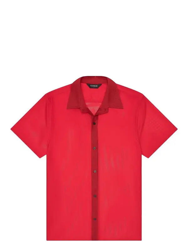 PLAYALUXE Mallorca Mesh Shirt - Red