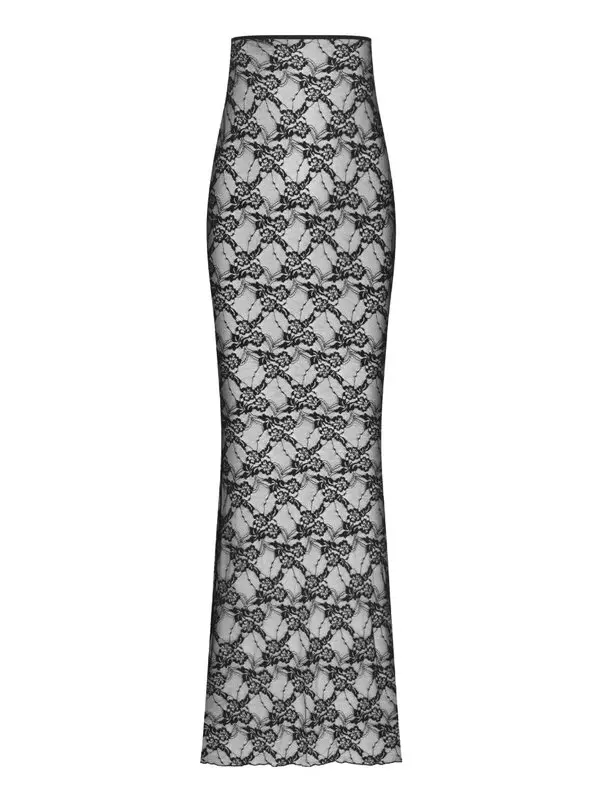 PROMEES Ashley Lace Maxi Skirt - Black