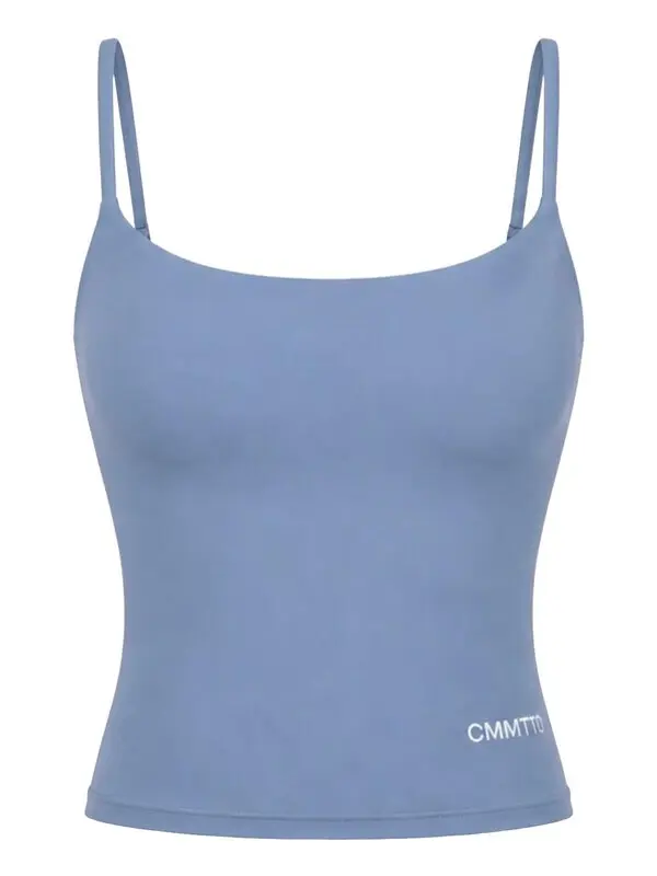 CMMTTD Soft Form Strappy Mid Tank Ocean - Blue