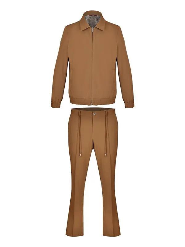 DAVID WEJ Marcelo Relaxed Jacket Set - Brown